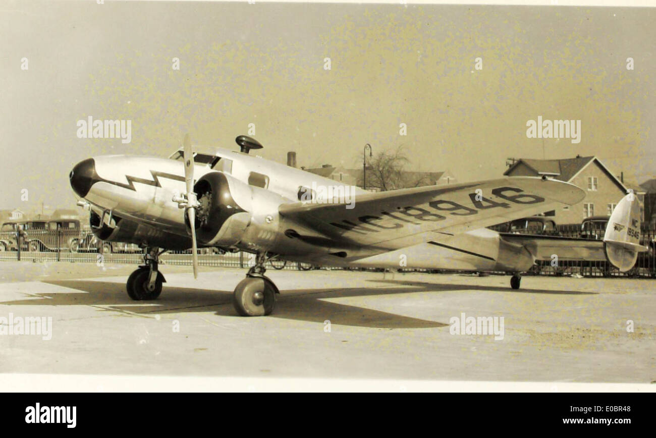 Lockheed, Model 12, Electra Junior Stock Photo - Alamy