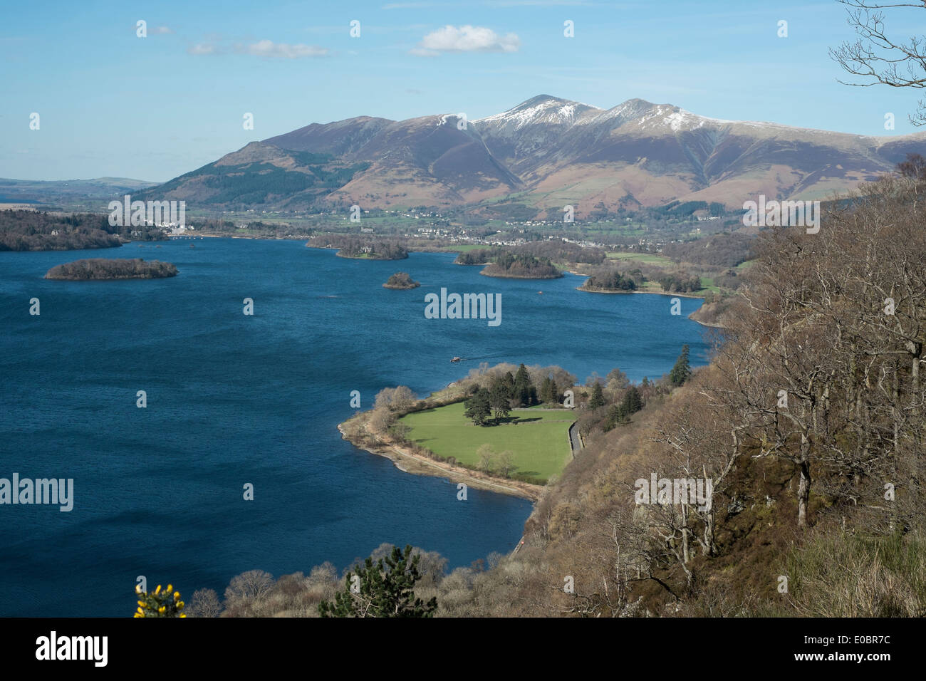 A view of Derwent Water in the English Lake District, Cumbria, UK Stock ...