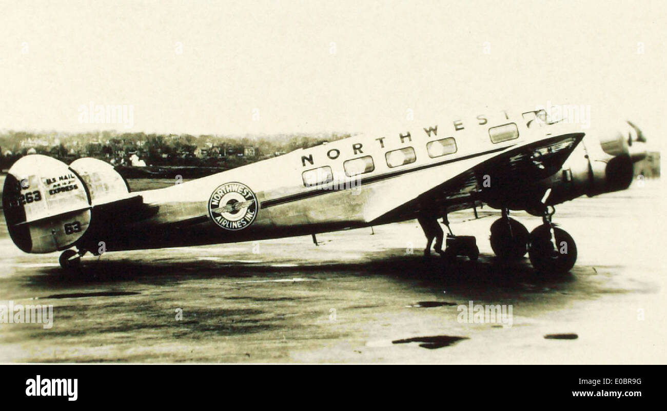 The Lockheed Model 10 Electra, seen in this photo with registration ...