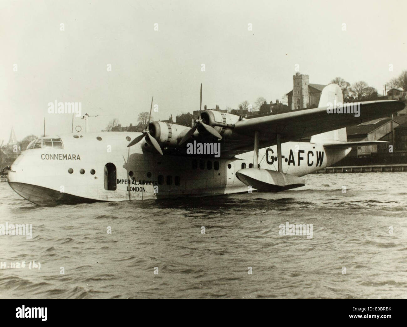 The Short S.30 Empire Flying Boat, registered G-AFCW, was used by ...