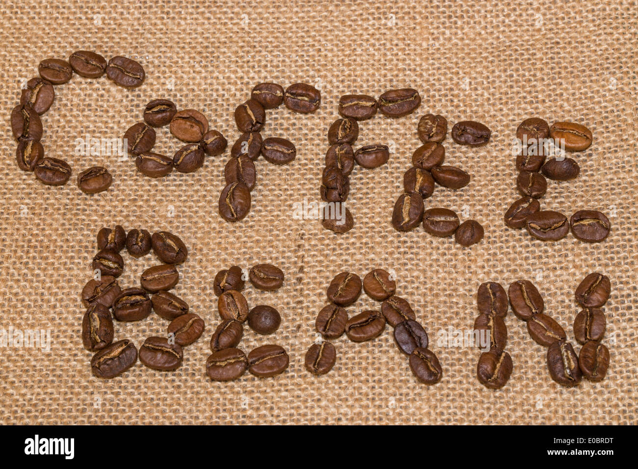 Coffee bean design: 'Coffee Bean' words Stock Photo - Alamy