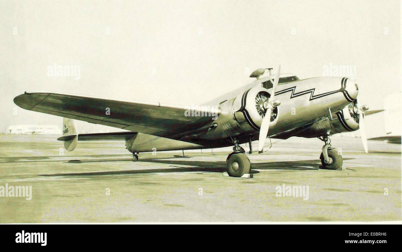 Lockheed, Model 12, Electra Junior Stock Photo - Alamy