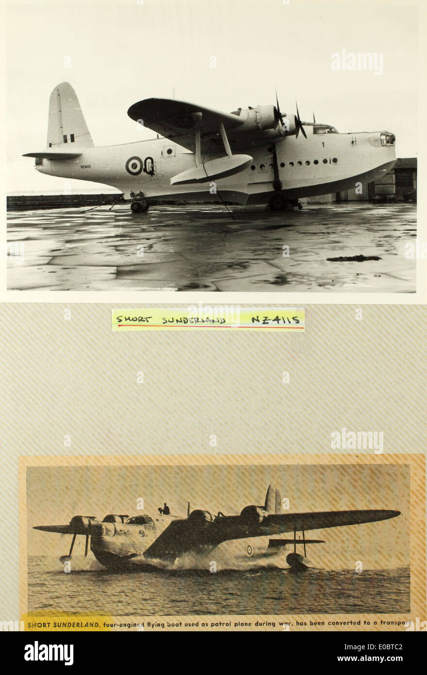 Sunderland Aircraft Stock Photos & Sunderland Aircraft Stock Images - Alamy