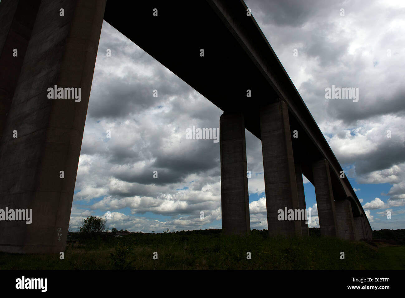Orwell Bridge crossing the River Orwell, Ipswich Suffolk,England,UK ...
