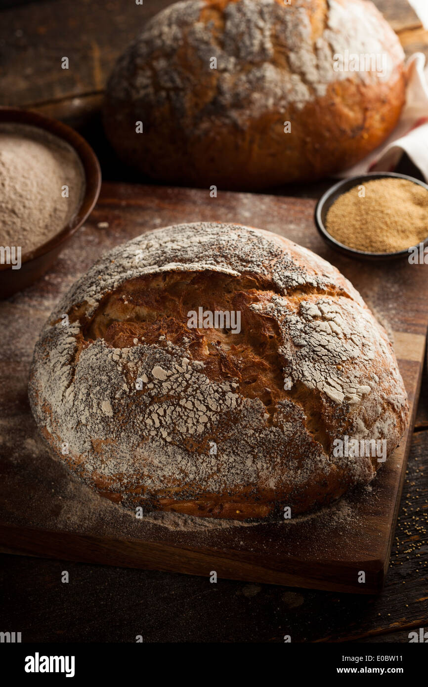 Organic Homemade Ancient Grain Bread made with Amaranth Stock Photo - Alamy