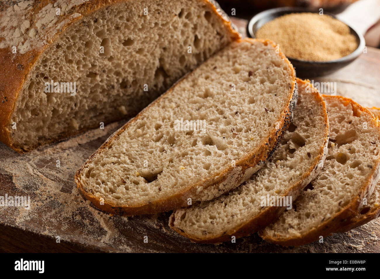 Organic Homemade Ancient Grain Bread made with Amaranth Stock Photo - Alamy
