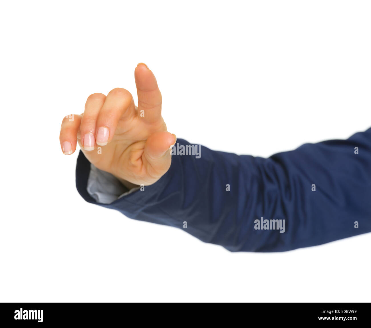 Business woman hands in air hi-res stock photography and images - Alamy