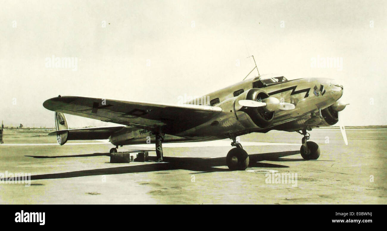 The Lockheed Model 12 Electra Junior, a smaller version of the famous ...