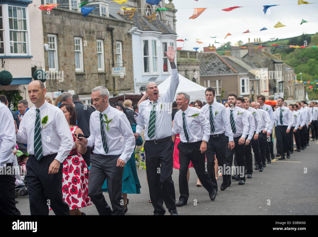 Helston Flora Day 2014 Evening Dance which takes place at 5pm Stock ...