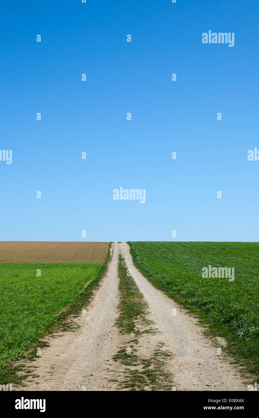Straight country road hi-res stock photography and images - Alamy