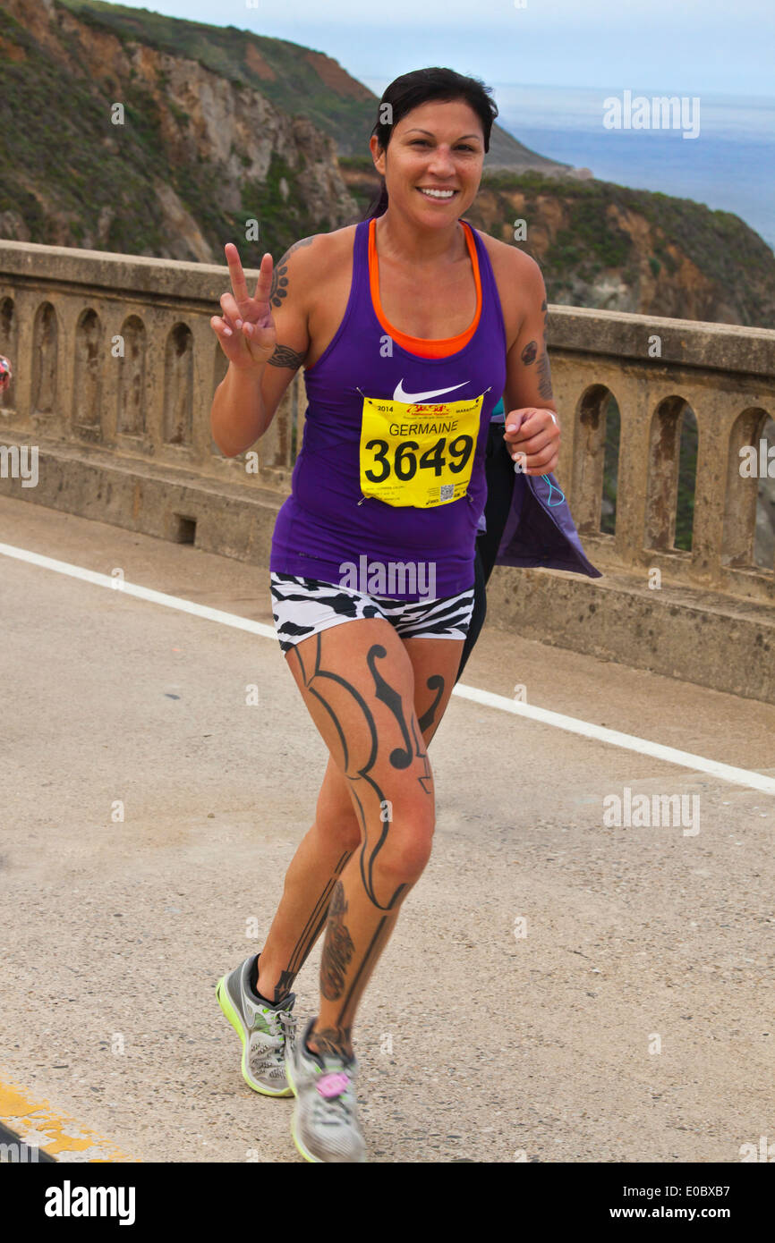 A runner crosses hi-res stock photography and images - Alamy