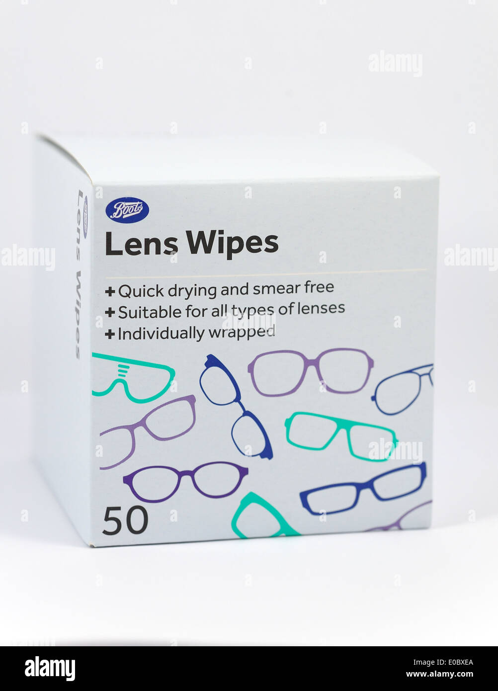 Boots lens wipes pack of 50 Stock Photo - Alamy