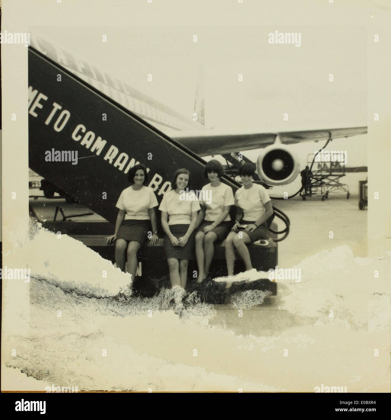 This photograph from Cam Rahn Bay shows Leslie Grimes Moser, a flight ...