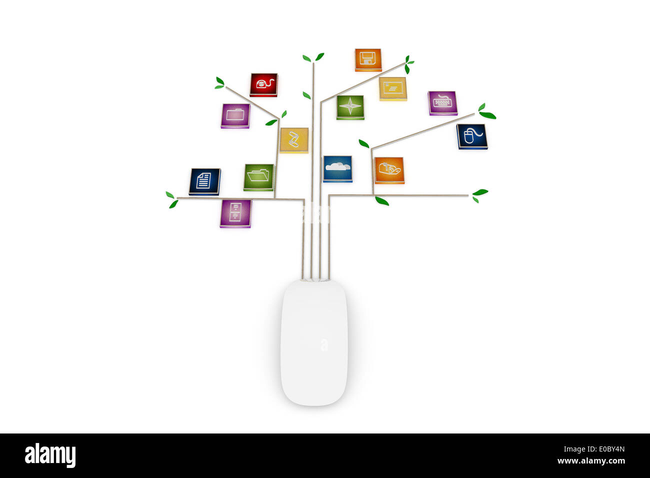 computer mouse isolated on white background Stock Photo - Alamy