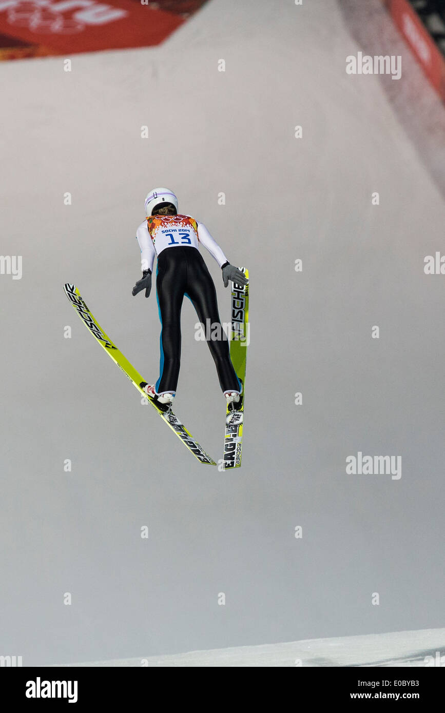 Bigna Windmueller (SUI) competing in Women's Ski Jumping at t he ...