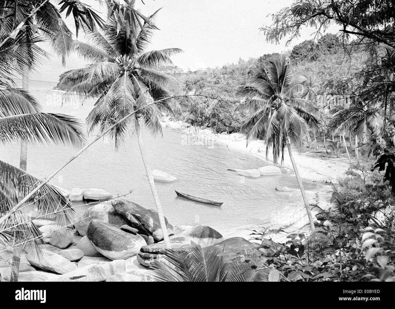 Street scene penang malaysia Black and White Stock Photos & Images - Alamy