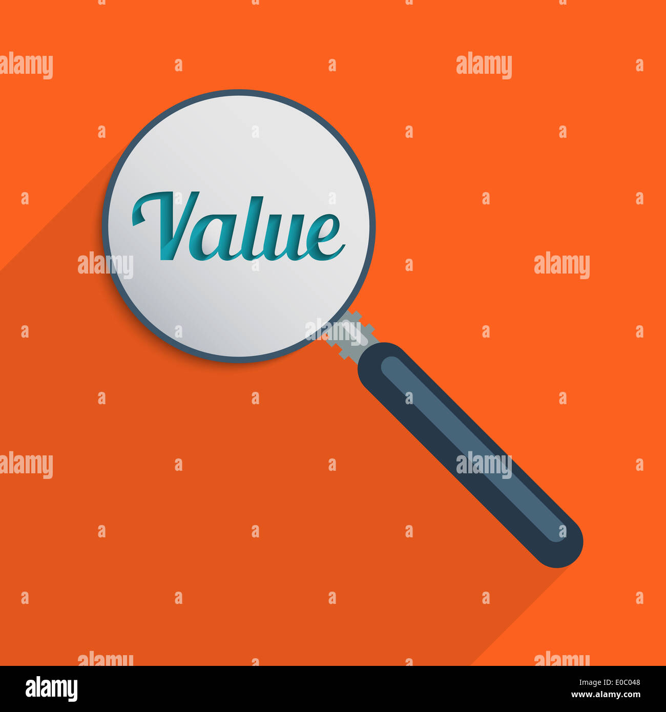 Concept for find your values and world of finance. Flat design ...