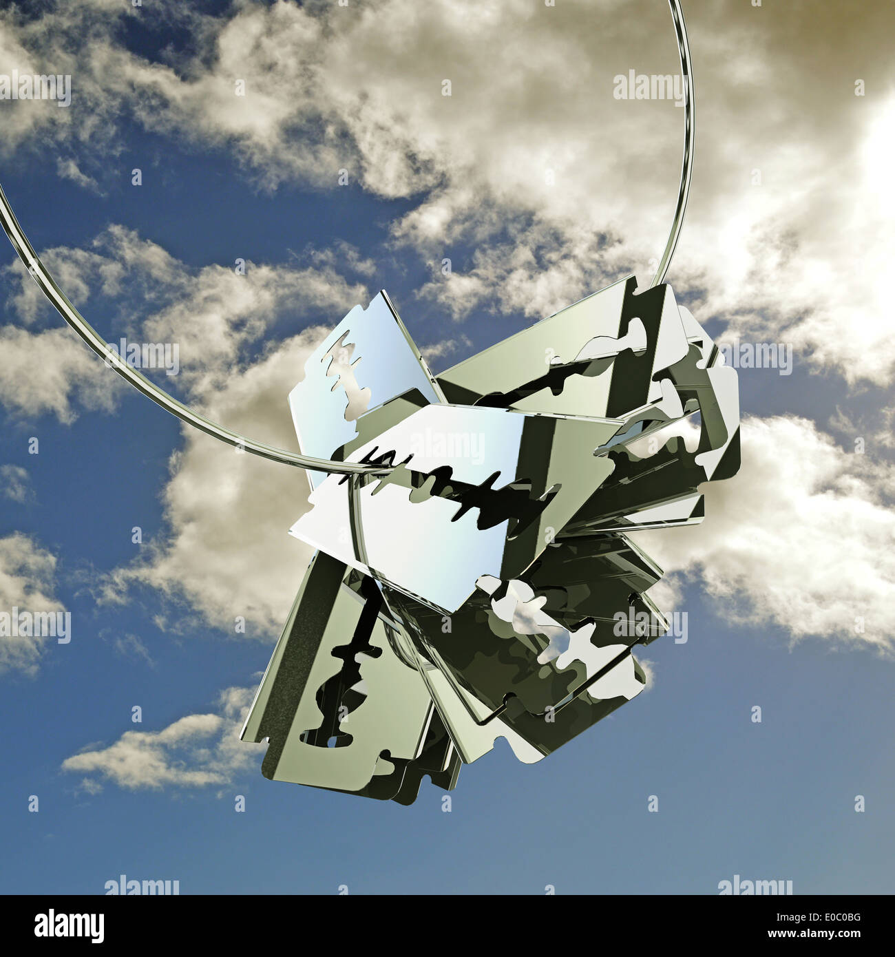 razors below a blue sky Stock Photo - Alamy