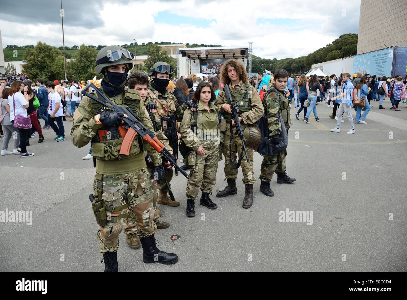 NAPLES, ITALY- MAY 1: for the XVI edition of the international cartoon ...