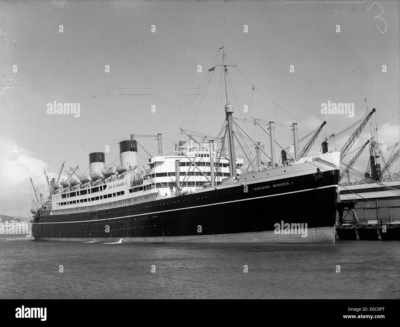 The Dominion Monarch, a Quadruple Screw Motor Vessel (QSMV), docked at ...