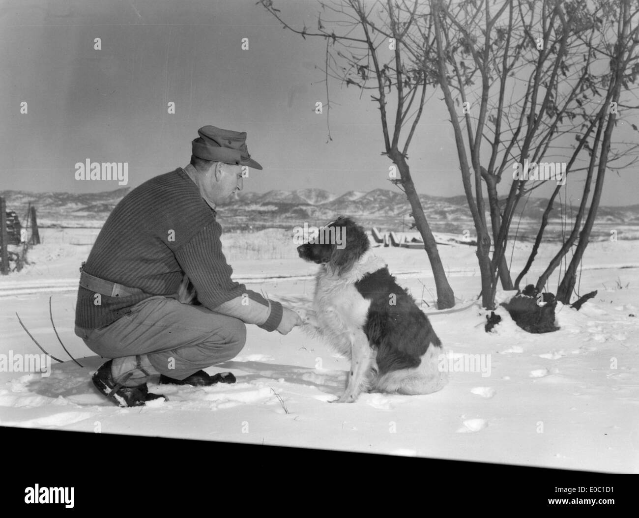 This 1956 photo captures Sergeant Eric Campbell Lawther of the 1st ...