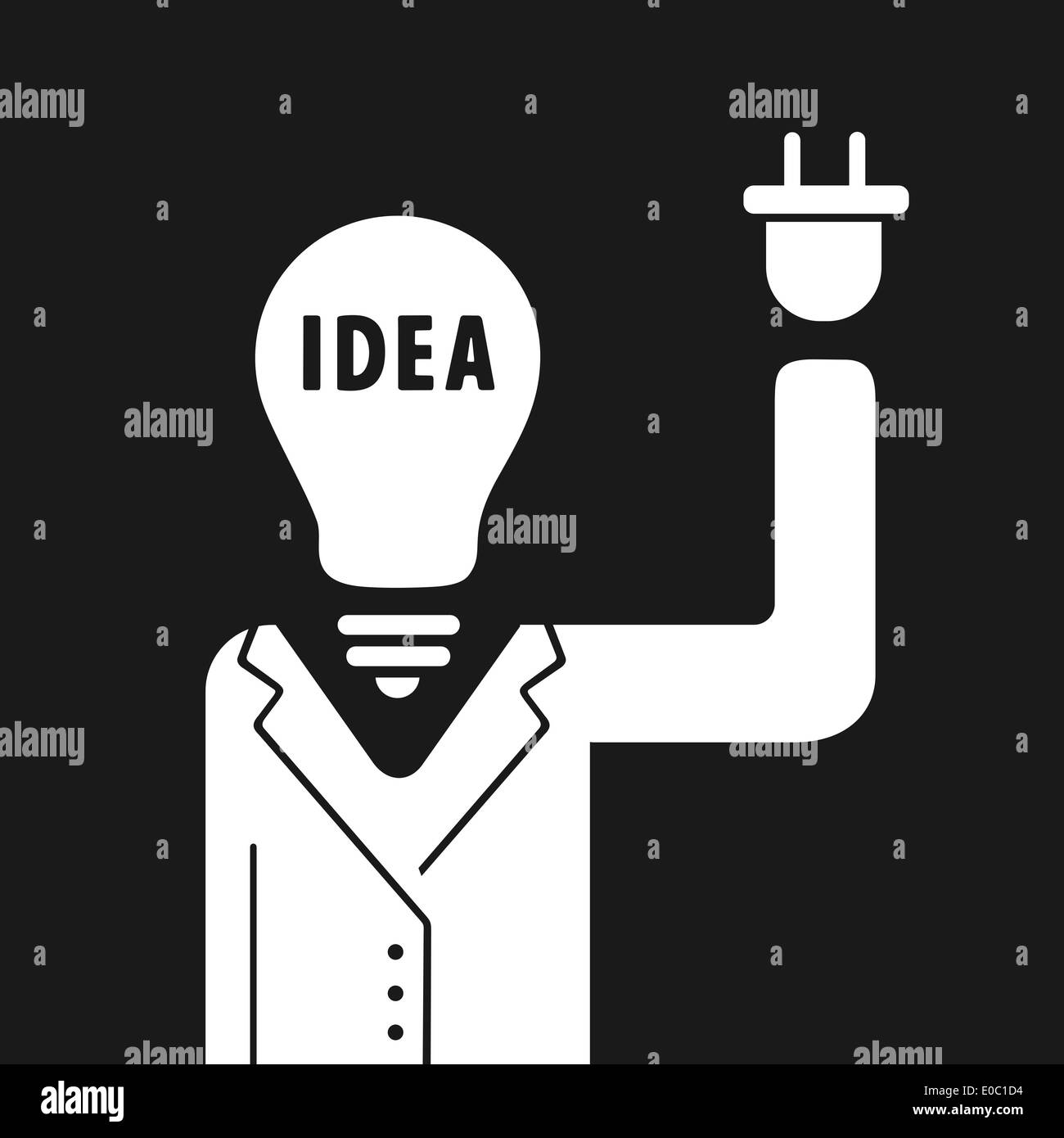 Bright concept idea Black and White Stock Photos & Images - Alamy