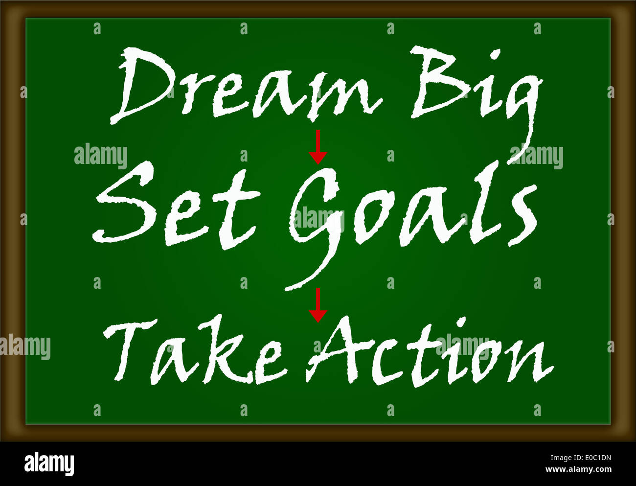 Dream big set goals take action hi-res stock photography and images - Alamy