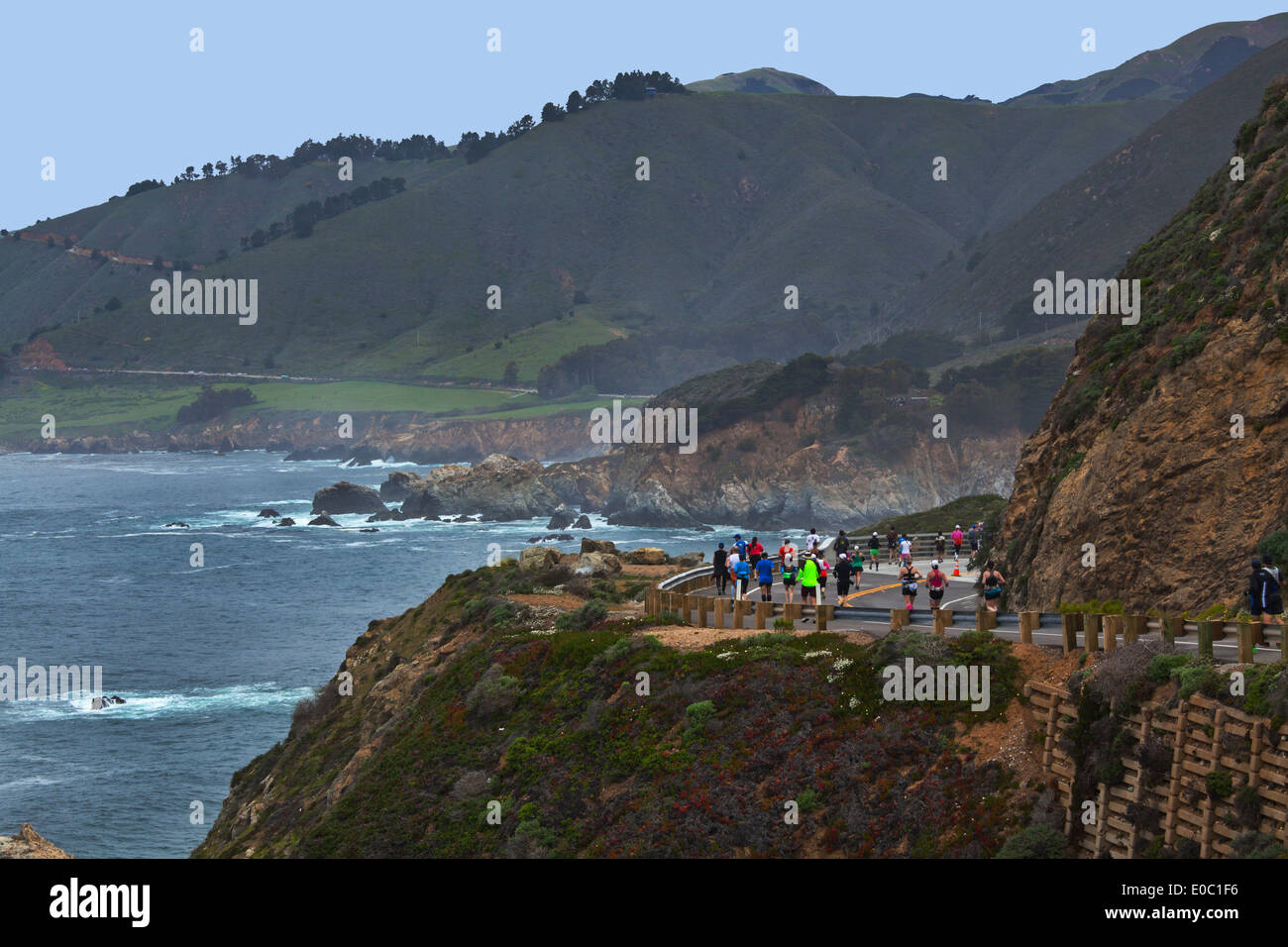 Big sur marathon on highway one hi-res stock photography and images - Alamy