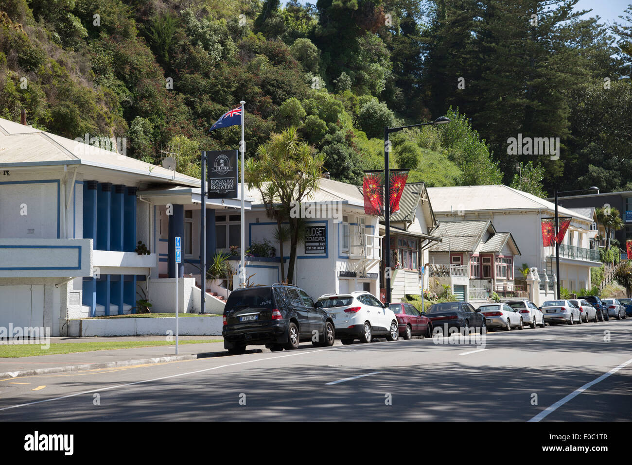 Marine Parade in Napier a town in the Hawkes Bay region North Island ...