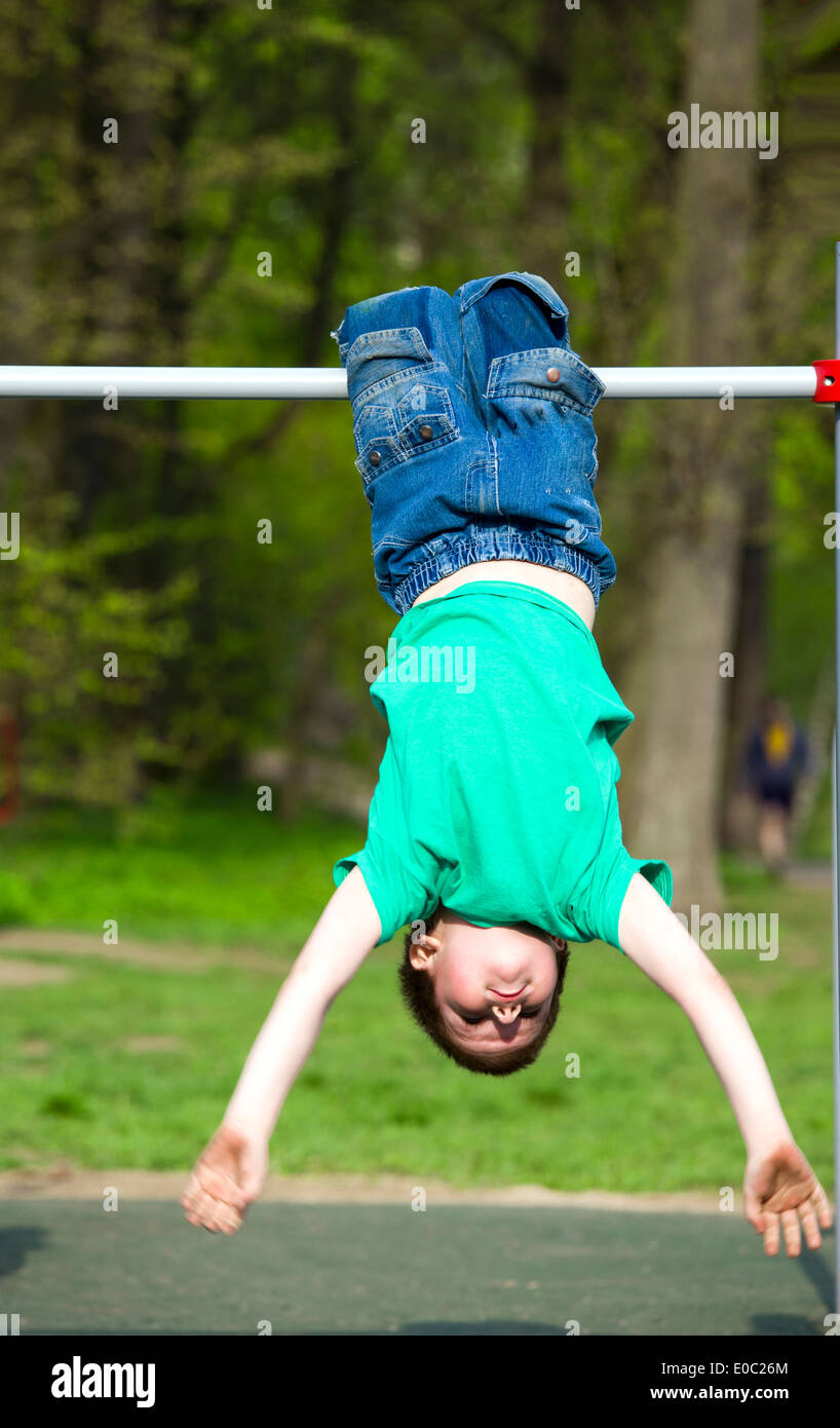 little boy playing sports Stock Photo - Alamy