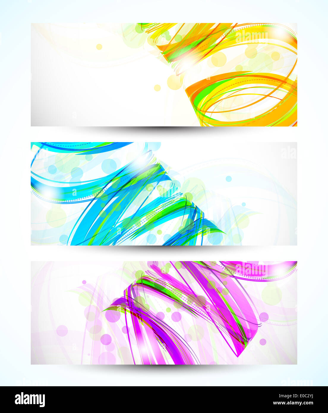 Set of abstract banners. Bright illustration Stock Photo - Alamy