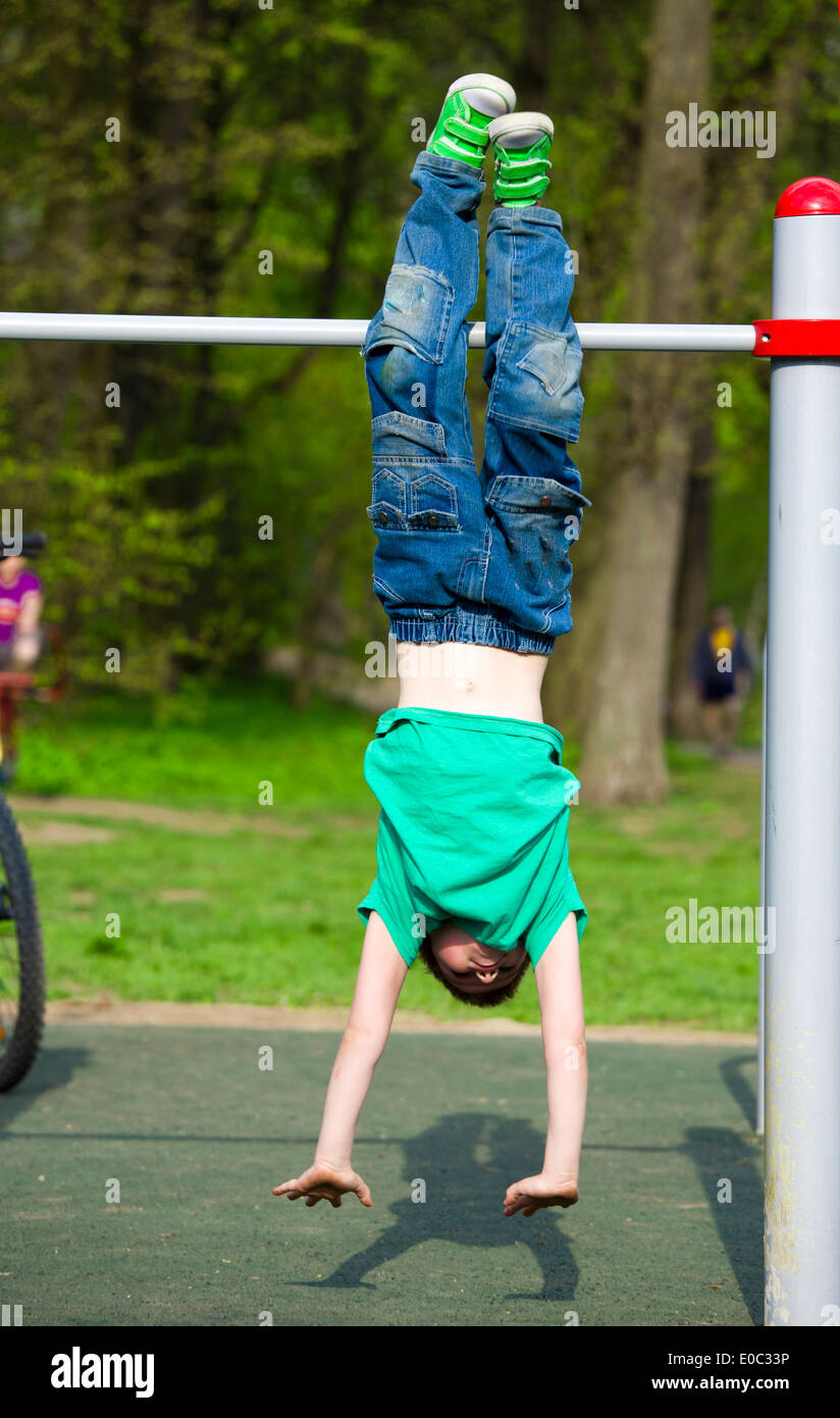 little boy playing sports Stock Photo - Alamy