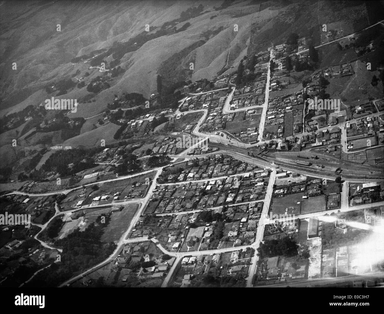 Aerial view 1930s hi-res stock photography and images - Alamy