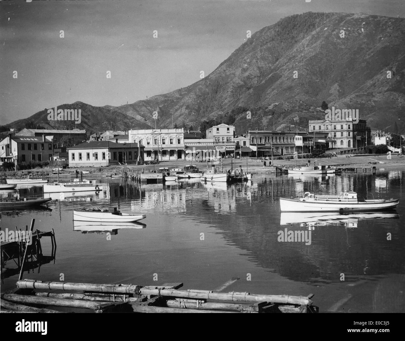 Picton and harbour, circa 1930s-1940s Stock Photo - Alamy