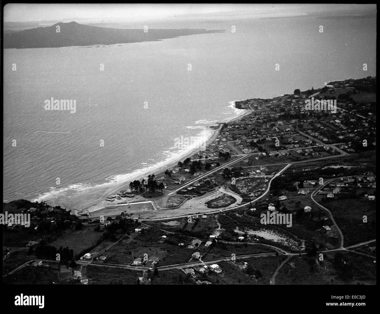 Aerial view of Milford, Auckland, ca 1920s-1940s Stock Photo - Alamy