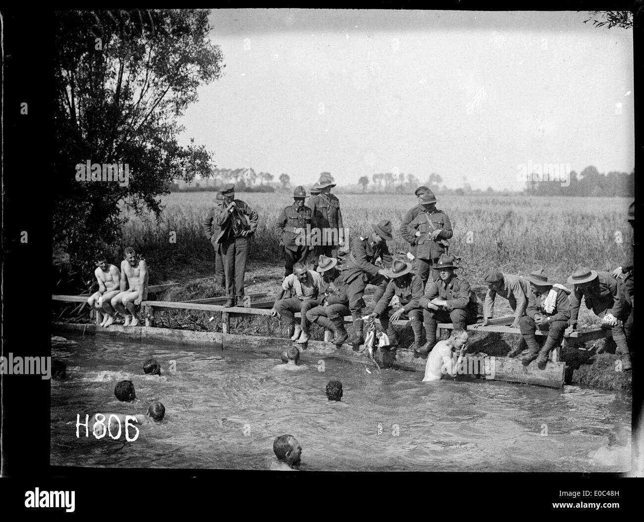 A historic photograph of the finish of a duck hunt event held by the ...