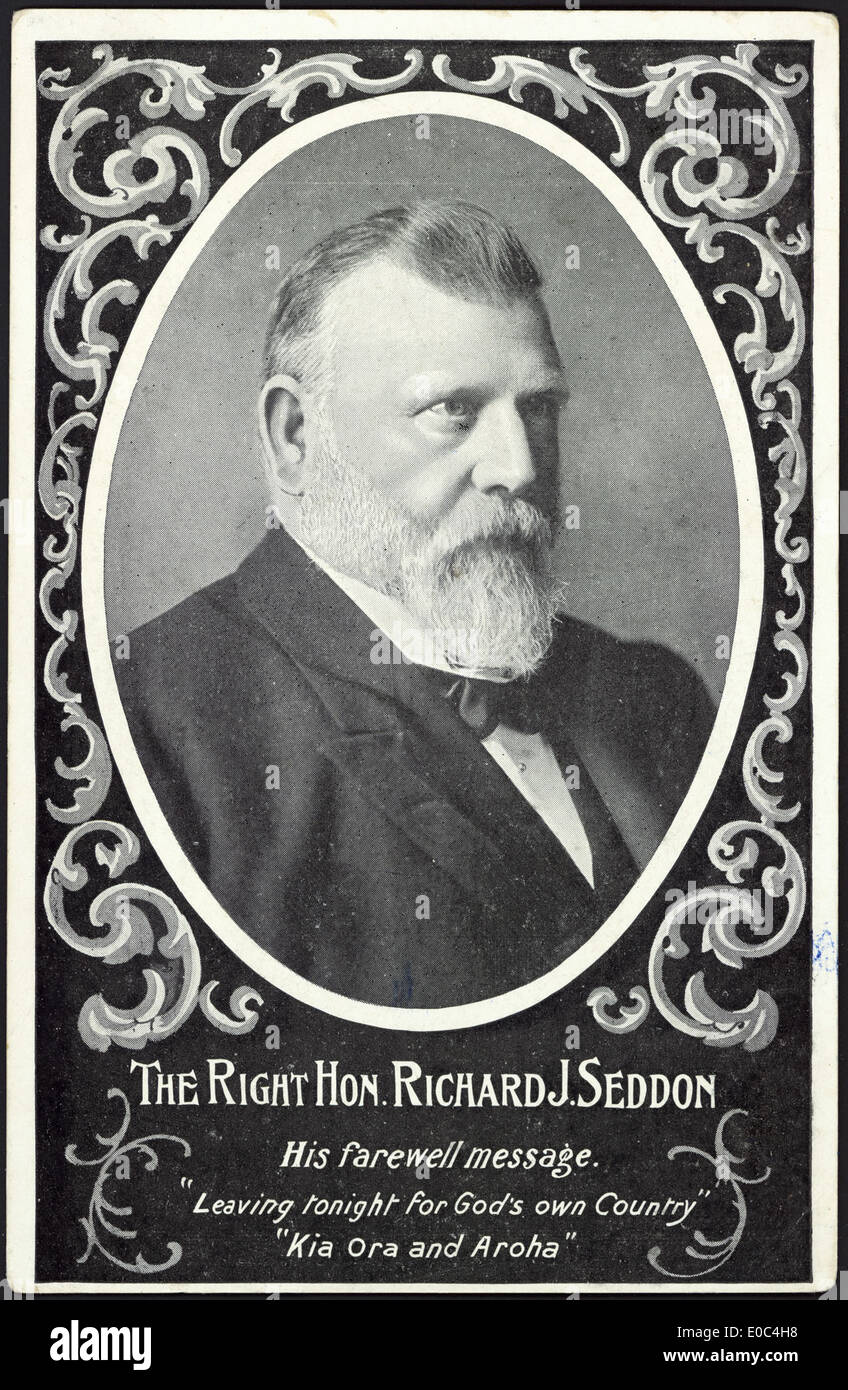 This postcard features the farewell message from the Right Hon. Richard ...