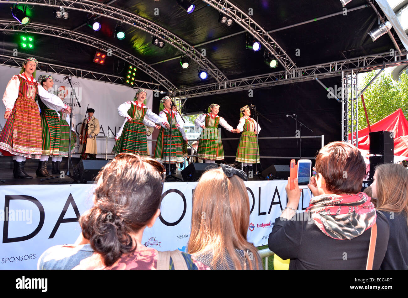 Polish folk group "Karolinka" ."Days Of Poland" Polish festival mass ...