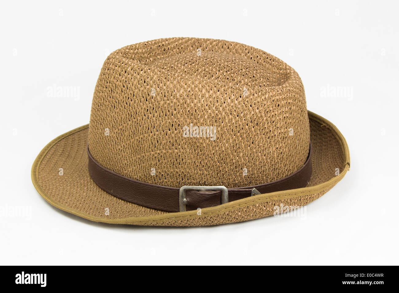 Straw hat isolated on white background Stock Photo - Alamy