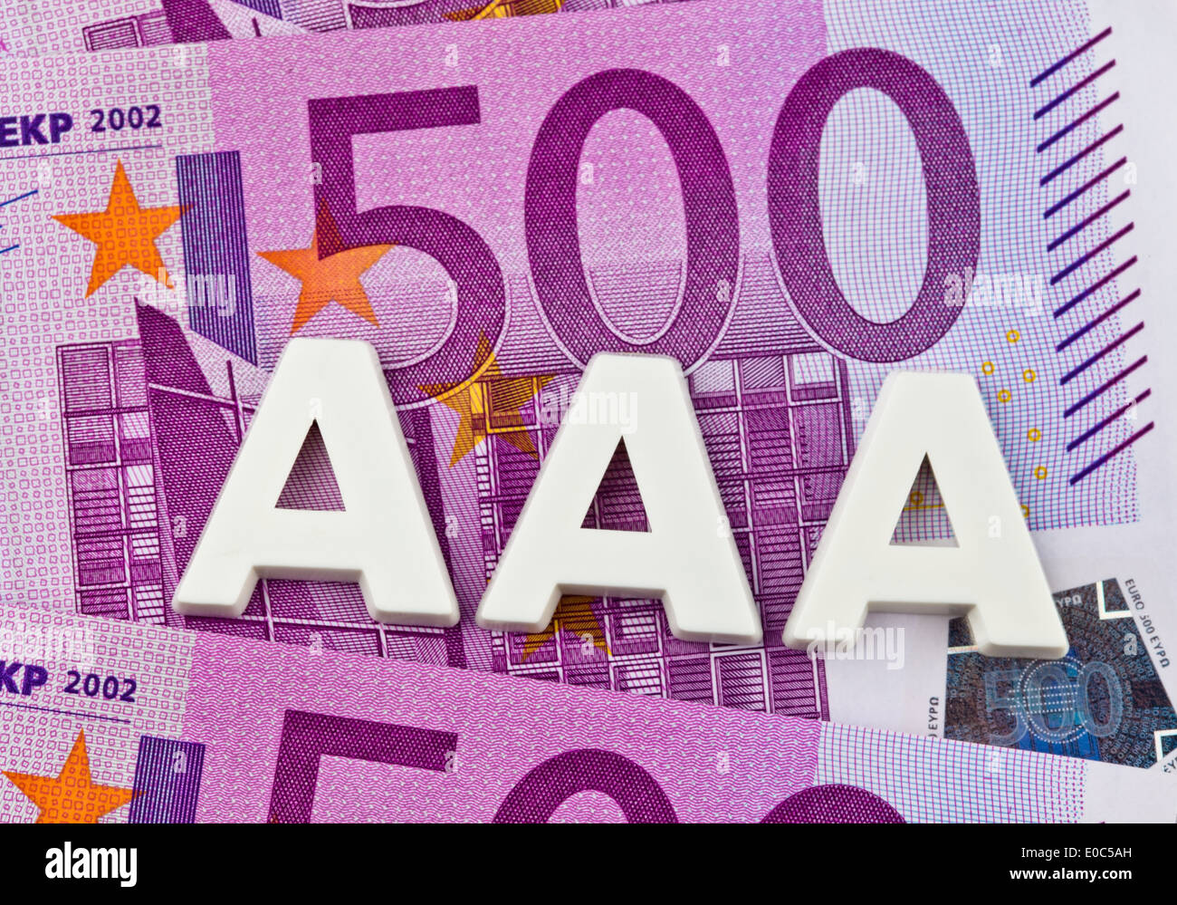 "A rating agency has awarded ""3A"" letters. Tripple-a rating of a ...