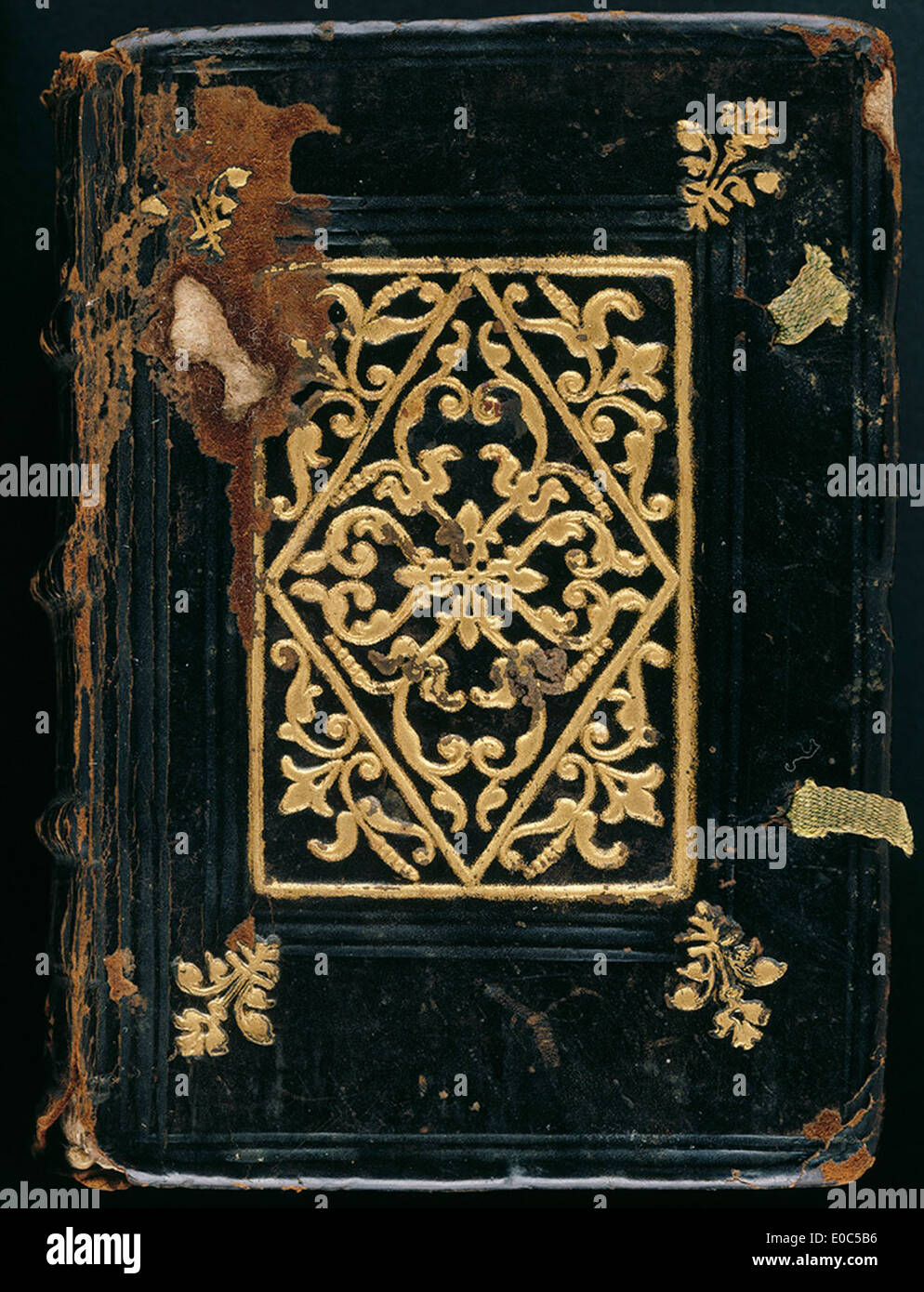 A 16th-century English binding of an antique book, representing a ...