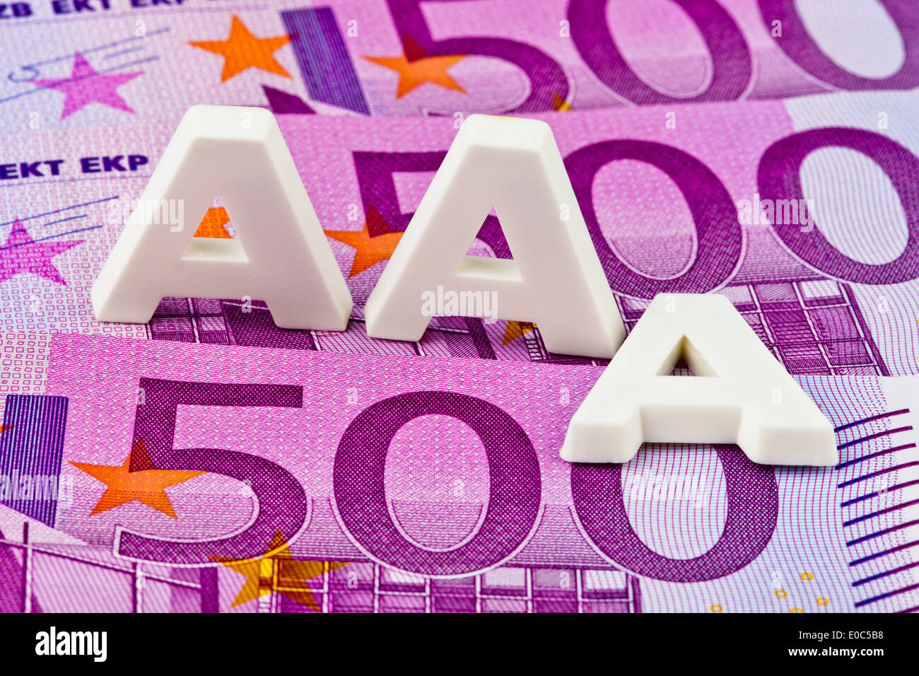 "A rating agency has awarded ""3A"" letters. Tripple-a rating of a ...