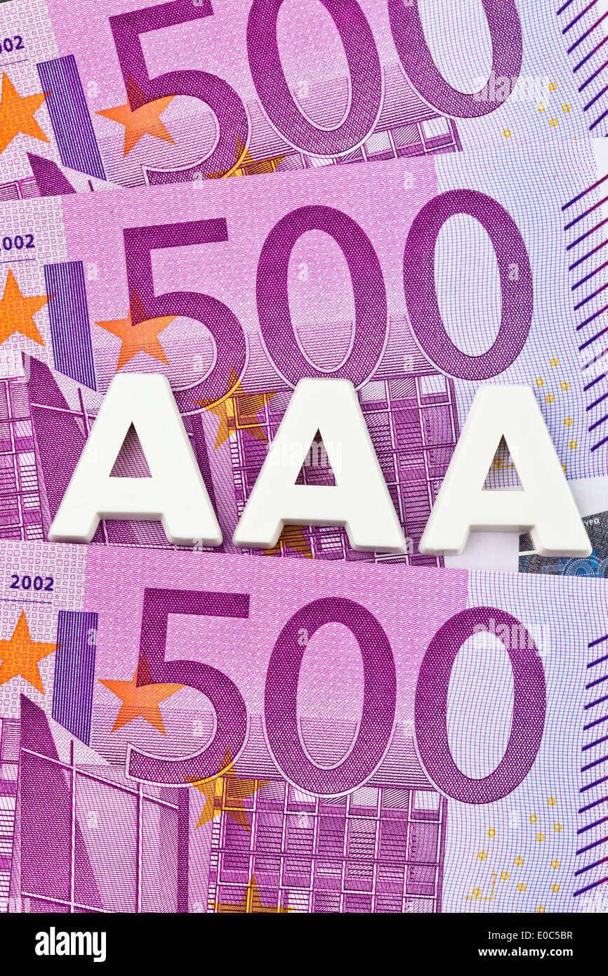 "A rating agency has awarded ""3A"" letters. Tripple-a rating of a ...