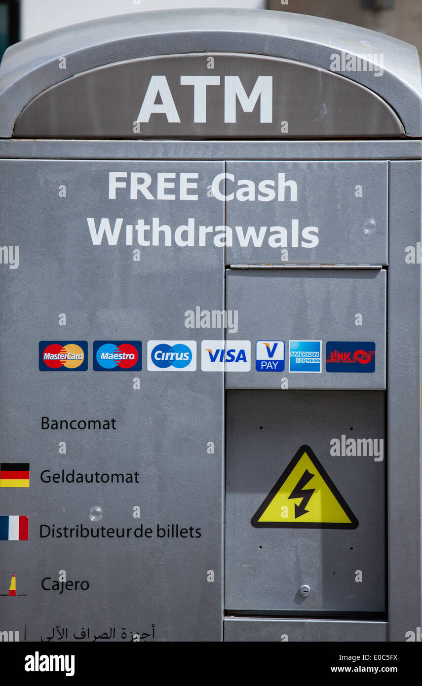 ATM in a city high street, England, UK Stock Photo - Alamy