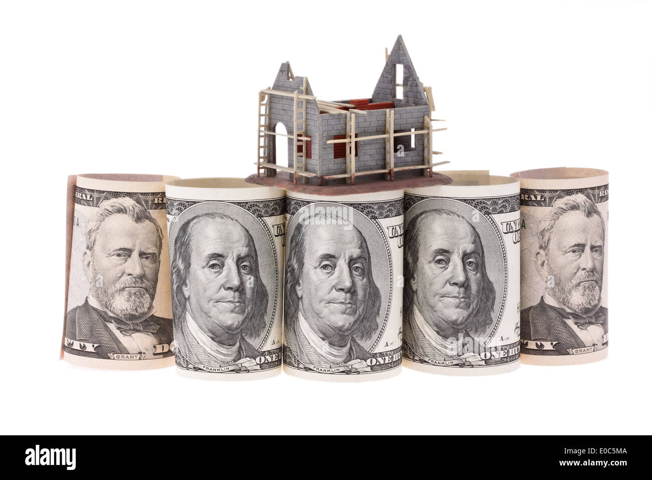 A lot of dollar of bank notes in a house Stock Photo - Alamy