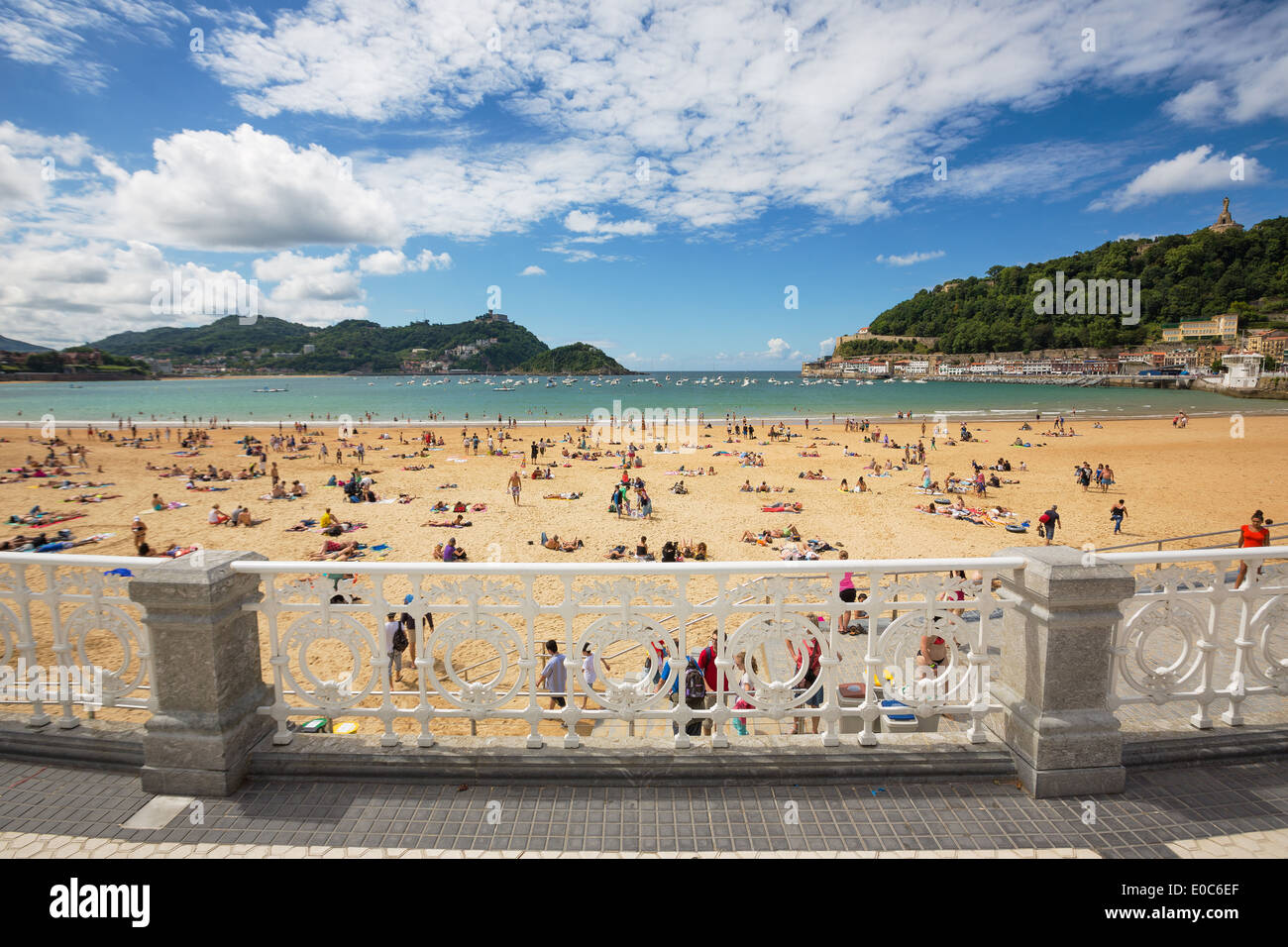 Playa De La Concha - San Sebastian Beach Stock Photo - Alamy
