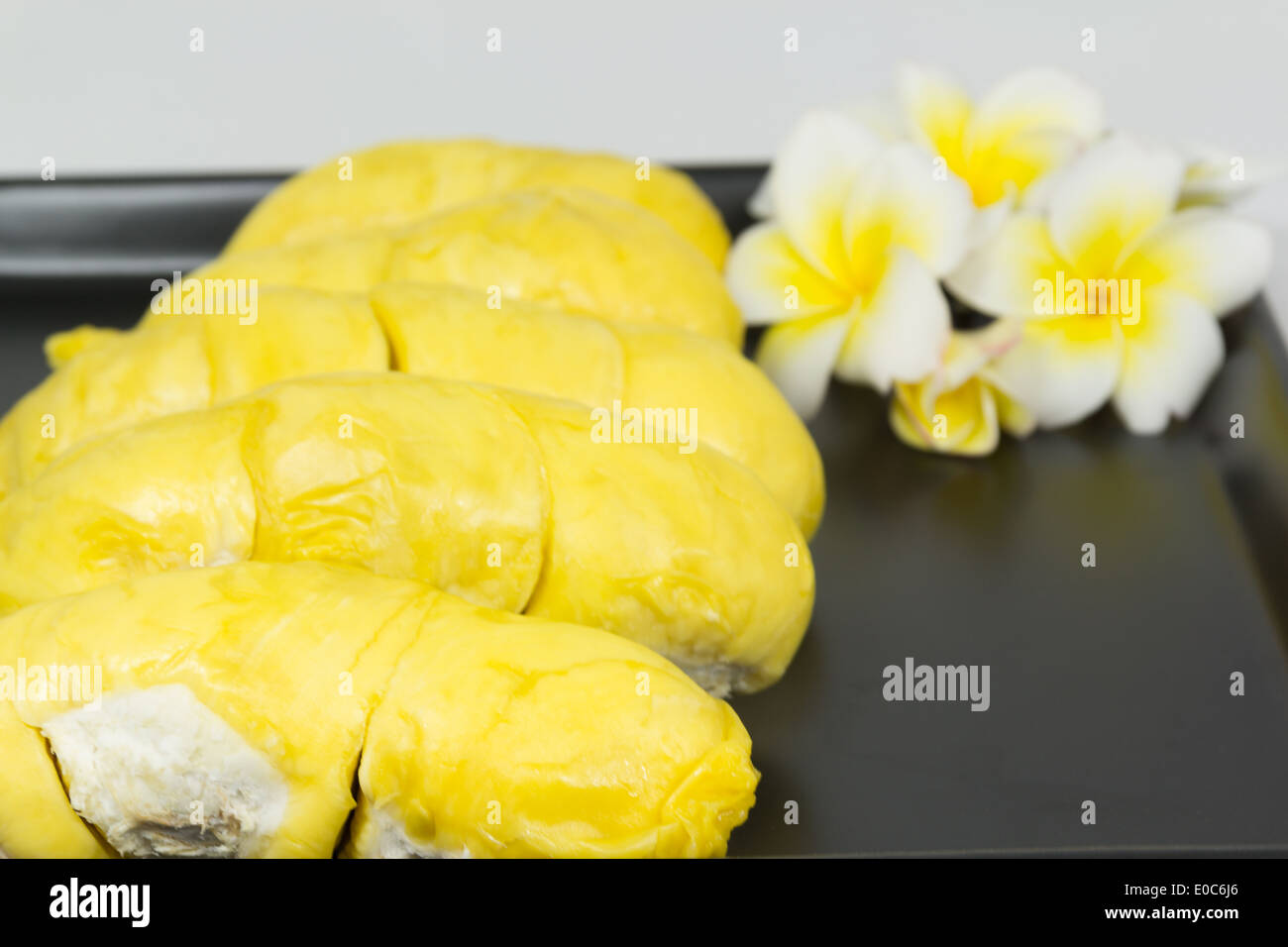 Tropical fruit durian on plate hi-res stock photography and images - Alamy