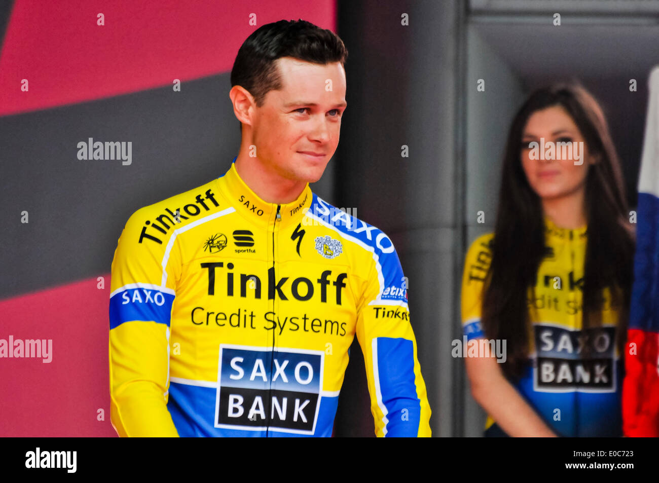 Belfast, Northern Ireland. 9 May 2014 - Nicholas Roche (Team Tinkoff ...
