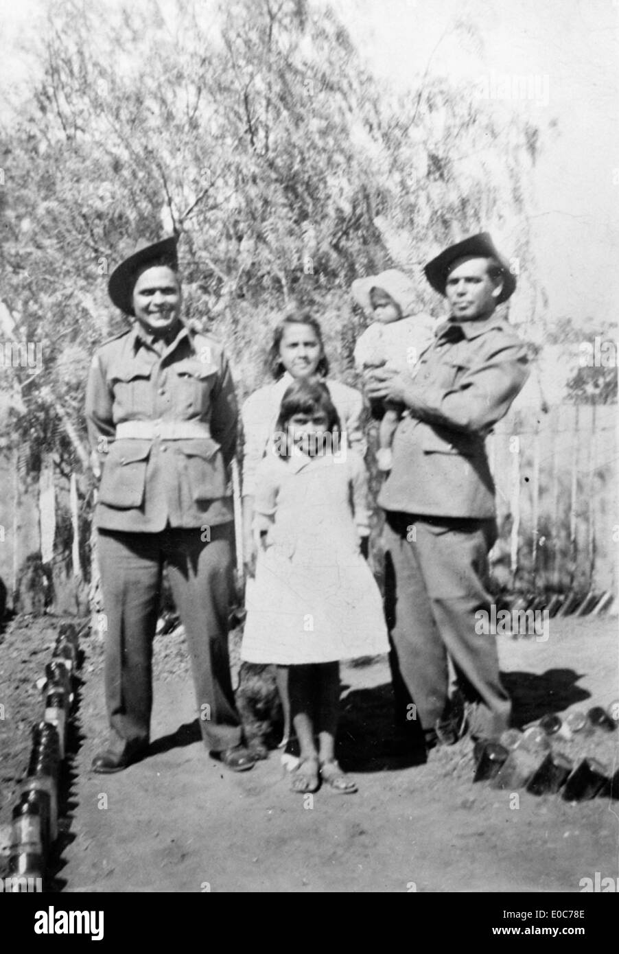 A photograph of Clive and Frederick Beale with their family members ...