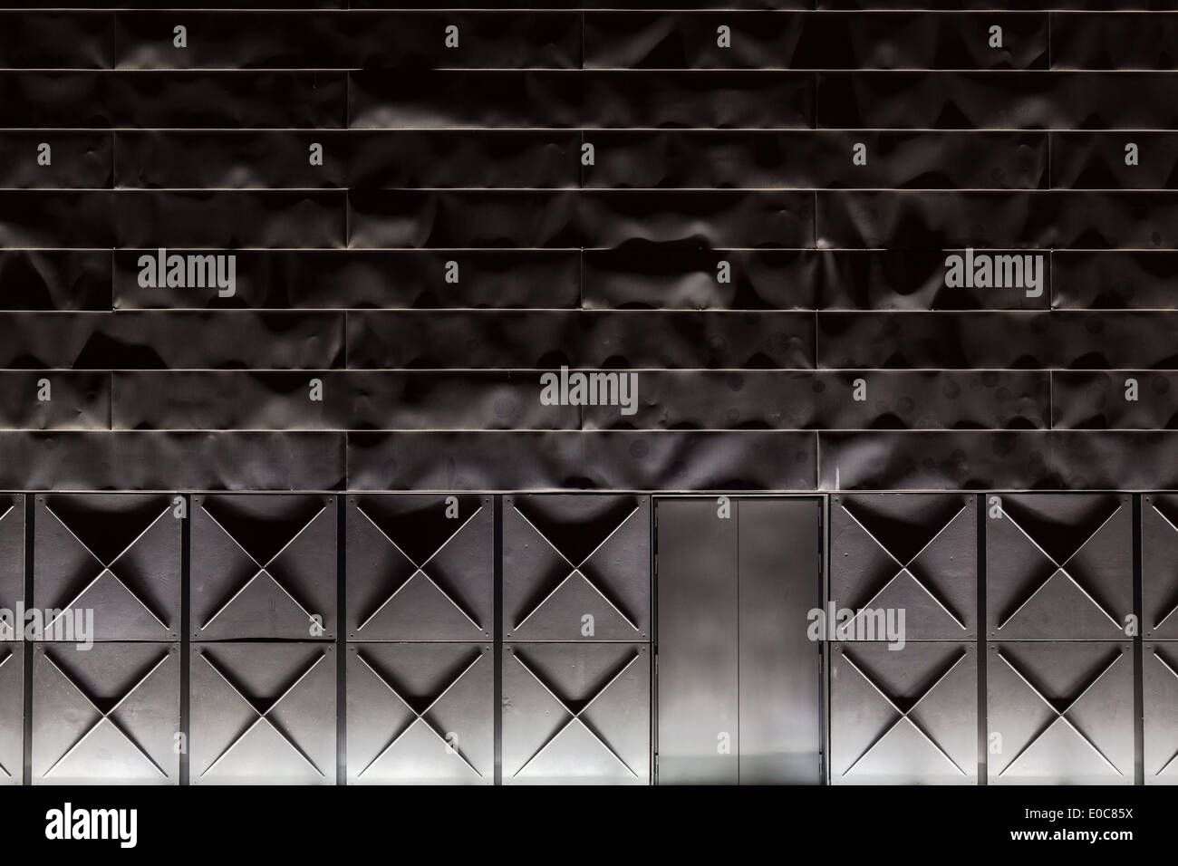 Metal Architecture Wall Stock Photo - Alamy